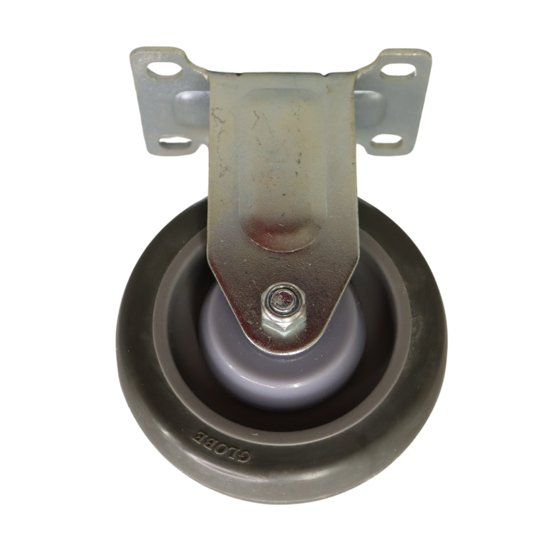 LP100B/F Fixed Castor 100mm thermoplastic rubber wheel, polypropylene ...