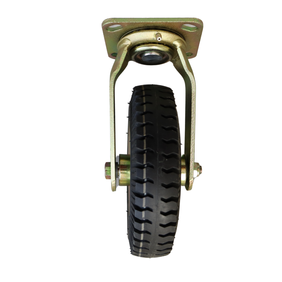 Pneumatic Swivel Plate Castor 200mm Wheel | Castors New Zealand