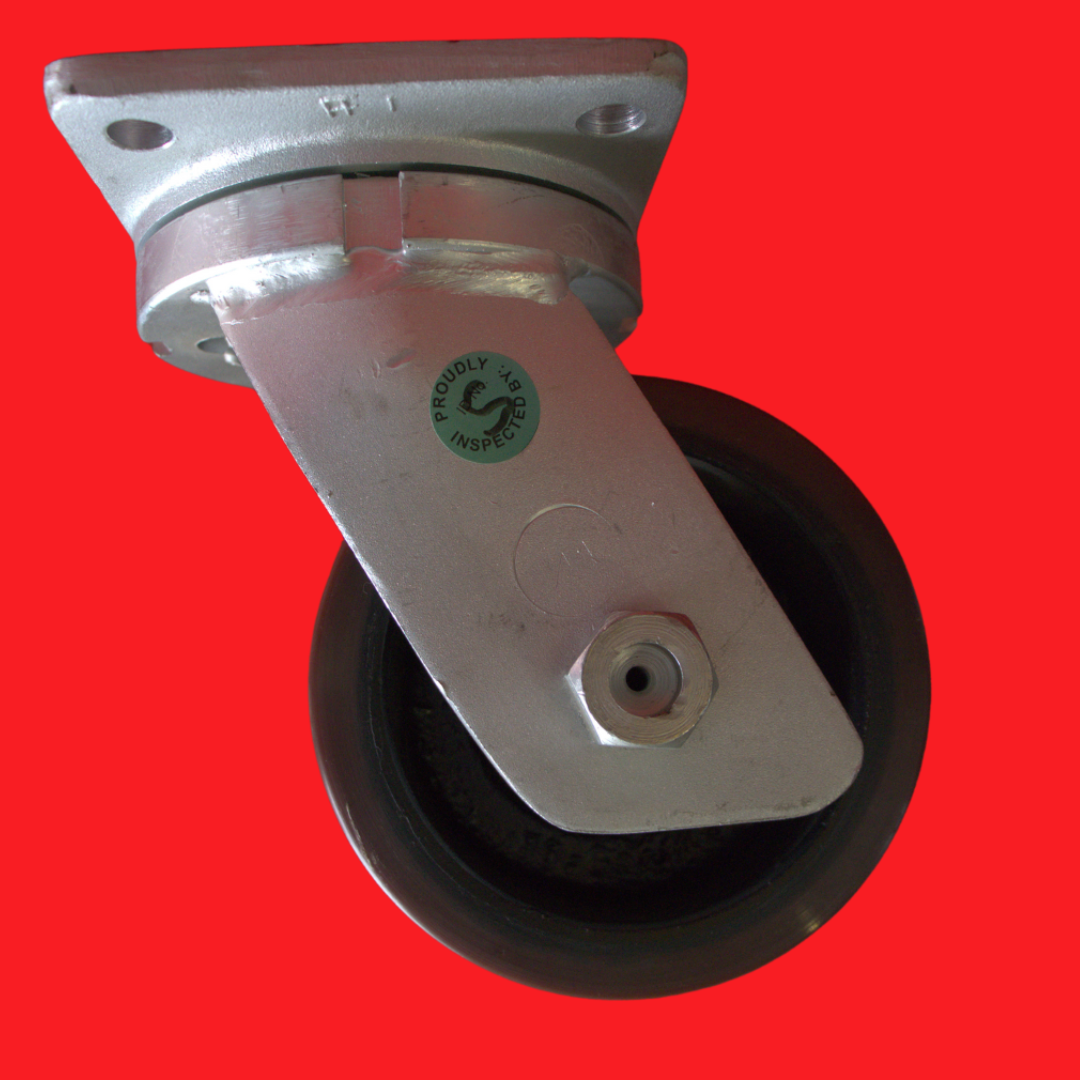 US15075B/P Swivel Plate Castor 150mm x 75mm Cast Iron Wheel ...